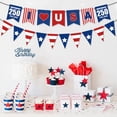 AUQ American Stars and Stripes Flag Bunting Garland USA Triangle Banner ...