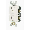 Leviton 15 Amp 125-Volt Duplex Self-Test Slim GFCI Outlet, White (4 ...