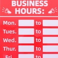 ETEREAUTY 2Pcs Store Opening Signs Decal Red PVC Self Adhesive for Bank ...
