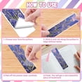 30Pcs 15 Styles Waterproof Paper Sticker Rectangle Flower 120x30mm 2pcs ...