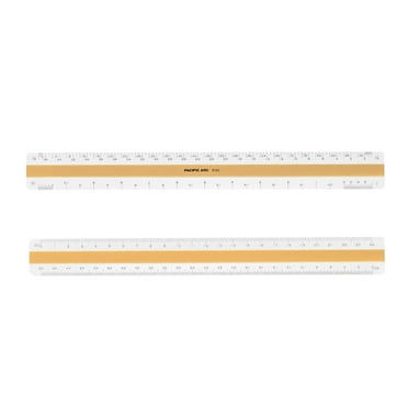 Chartpak Adjustable Triangular Scale Aluminum Architects Ruler, 12 ...