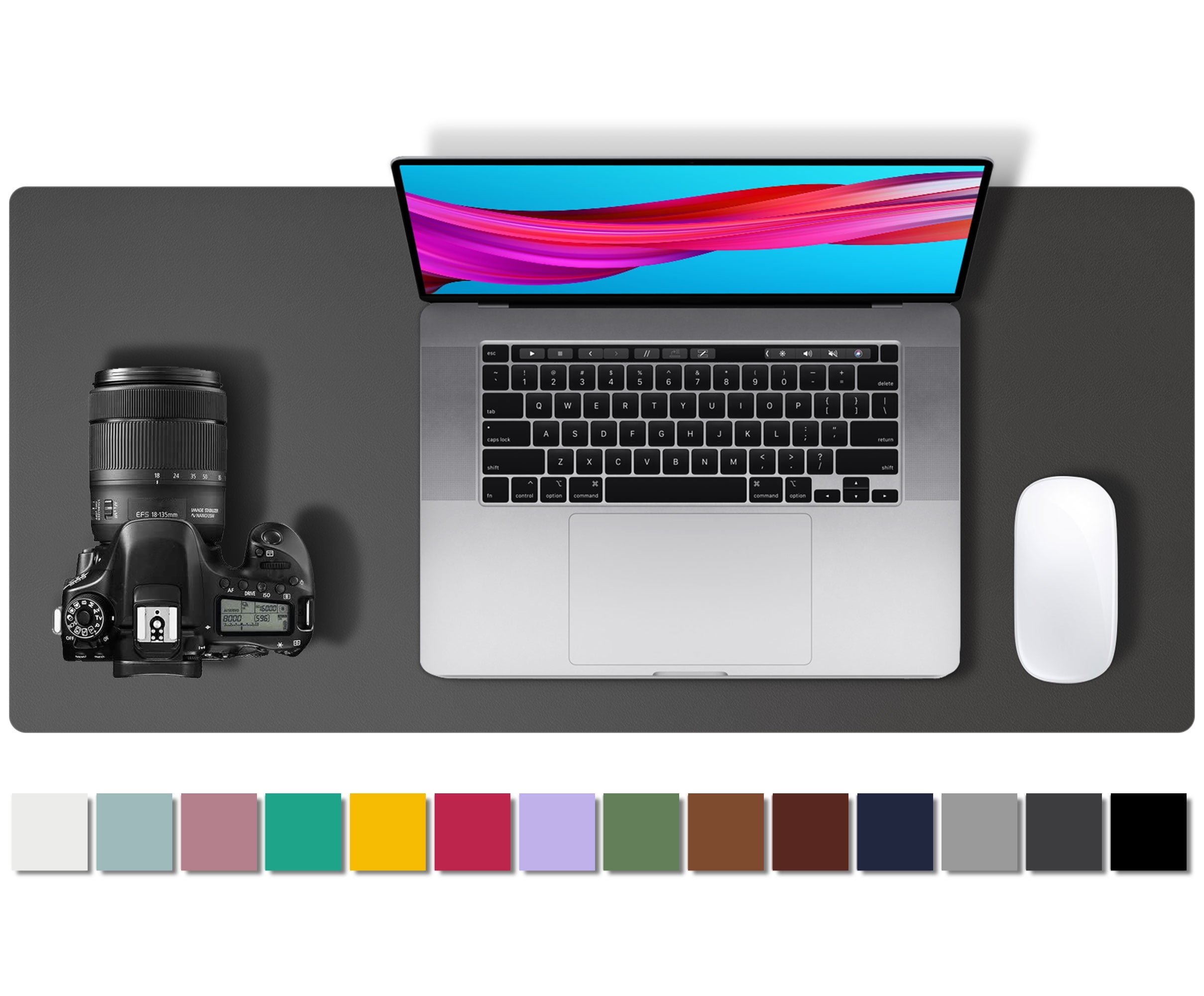 Aothia Leather Desk Pad Protector, Waterproof Desk Writing Mat for ...