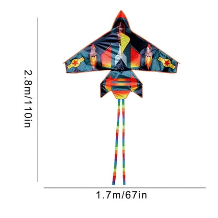Kite Airplane Shape Portable Single Line Outdoor Flying Kites Children ...