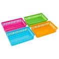 8 Pack Colorful Storage Bins for Classroom - Small Plastic Baskets for ...