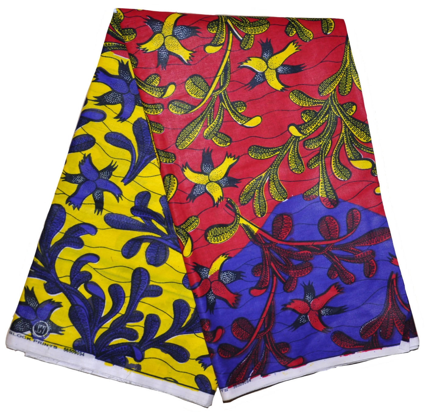 Yellow, Purple and Red Ankara African Print Fabric - Walmart.com