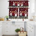 3 Piece Kitchen Curtains and Valances Set Red Kitchen Chef Cafe ...
