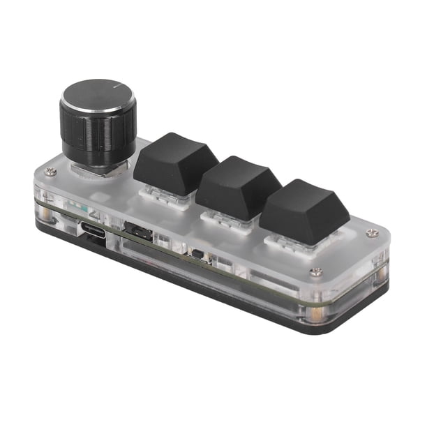 Mini teclado teclado multifuncional programable de 3 teclas RGB LED ...