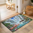 2x3 Ft Entryway Area Rug, Forest Scenery Kitchen Rug Runner Washable ...