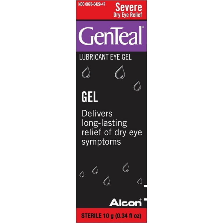 GenTeal Tears Lubricant Eye Gel for Severe Dry Eye Symptom Relief, .34 oz