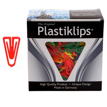 Medium Plastic Clips, 1", Assorted, 500/BX - Walmart.com