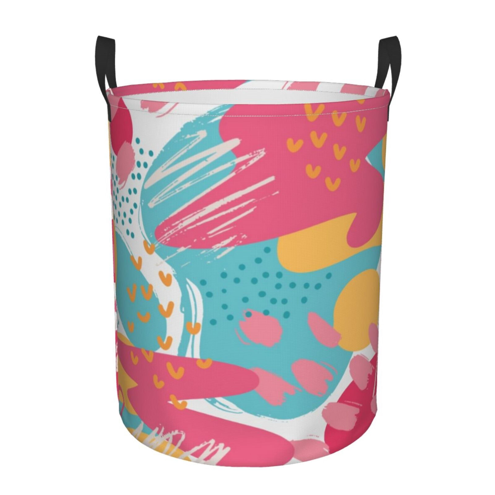 ZNDUO Laundry Basket, Round Laundry Storage Basket, Waterproof Laundry ...