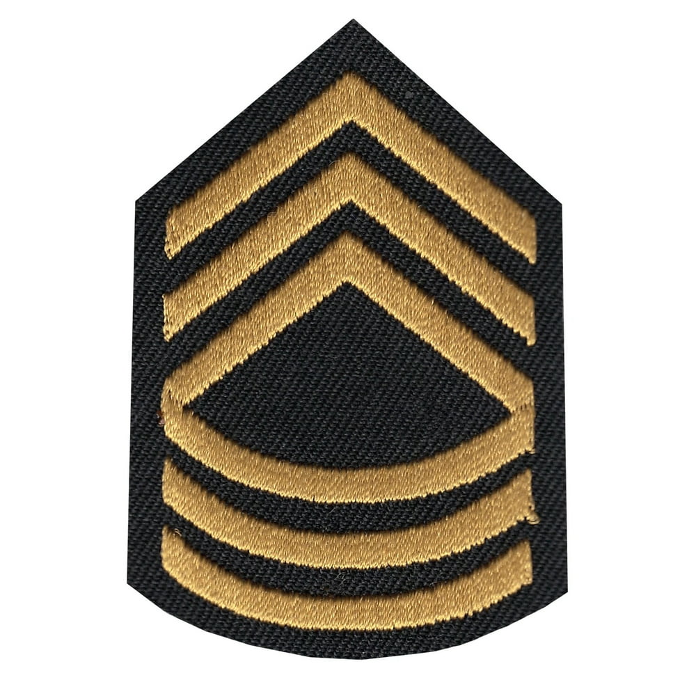 Master Sergeant Iron On Embroidered Patch - Walmart.com - Walmart.com