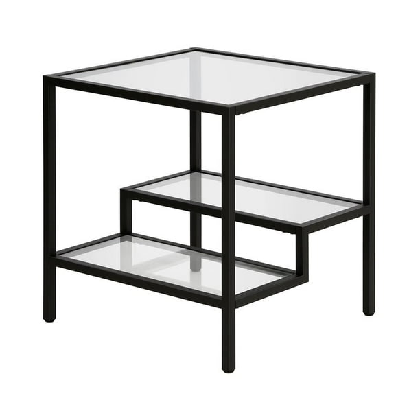 Evelyn&Zoe Contemporary 2-Tier Side Table with Glass Shelf - Walmart.com