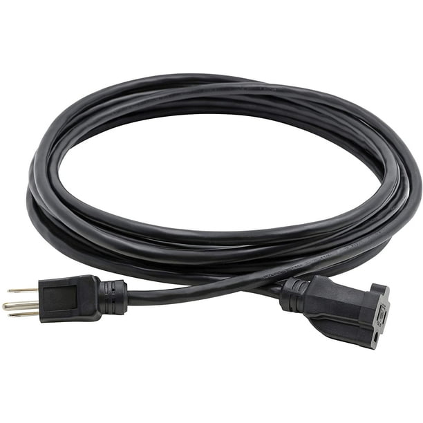 Clear Power 16/3 SJTW 8 ft Extension Cord, Weather Resistant & Flame ...