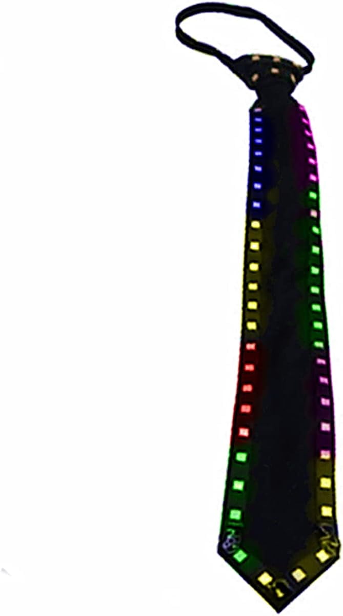 LINLIN Color LED Lighted Tie, LED Necktie for Men Rechargeable LED ...