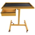 JEGS 81421 Rolling Work Table with Drawer 200 lb. Capacity Adjustable ...