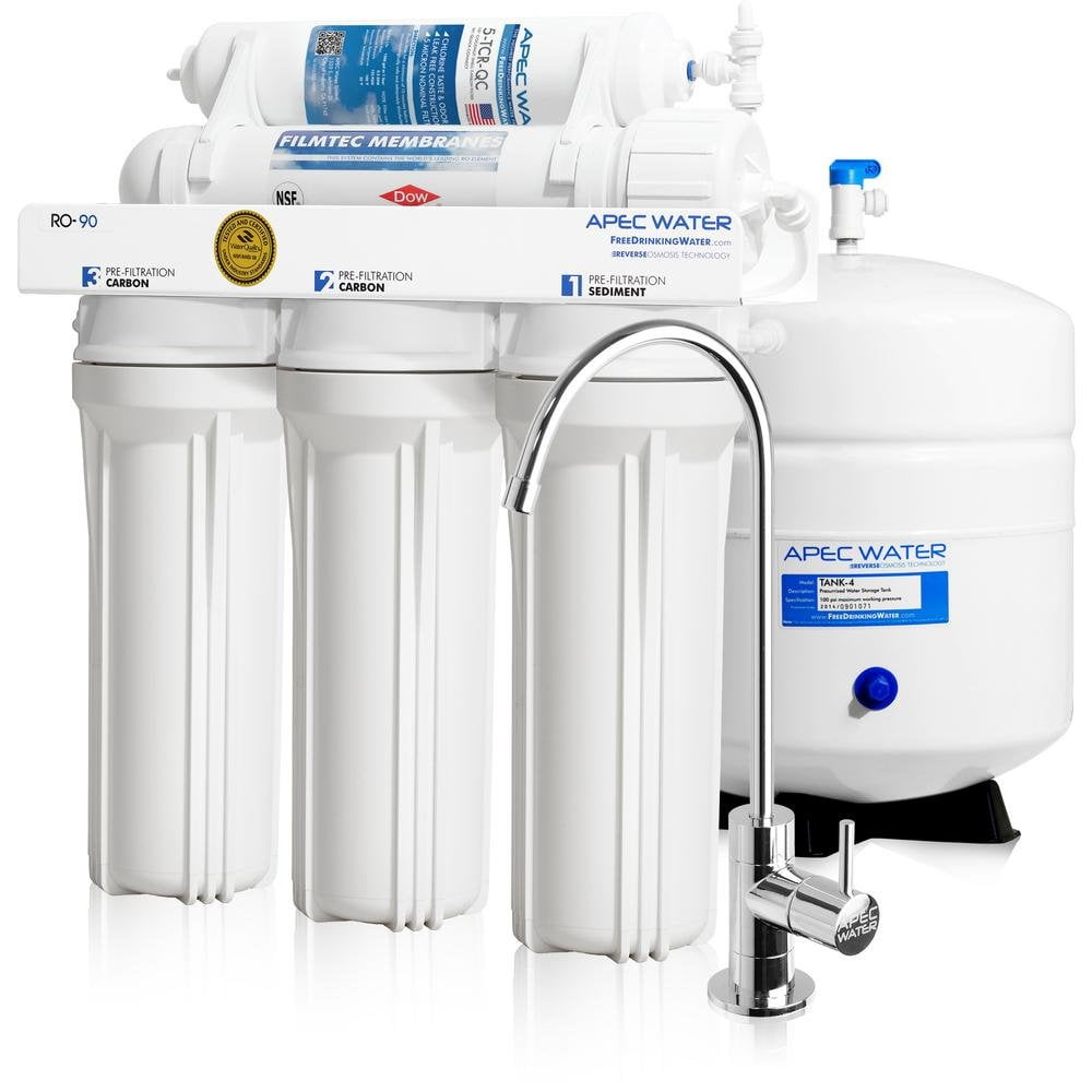 APEC Water Systems RO-90 Ultimate Series Top Tier Supreme Certificado Alto Rendimiento 90 GPD ...