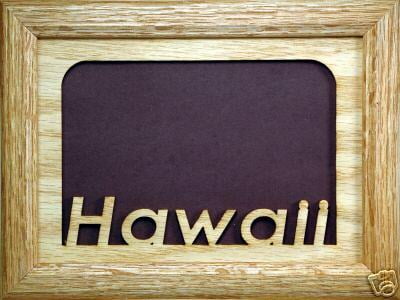 Hawaii Tabletop Picture Frame - Holds 4x6 Photo - Multiple Color ...