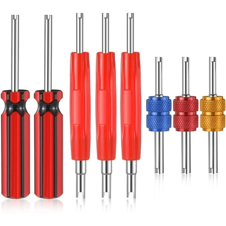 8 Pieces Tire Valve Stem Removal Tool Single and Double Heads Valve ...