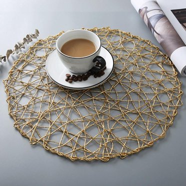 Paper Placemats for Dining Table - Disposable Scalloped Edges Color ...