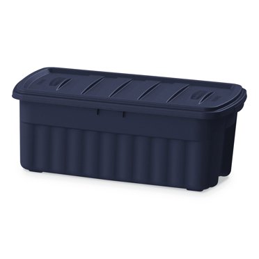 Rubbermaid Roughneck Tote 18 Gal Storage Container, Heritage Blue (6 ...