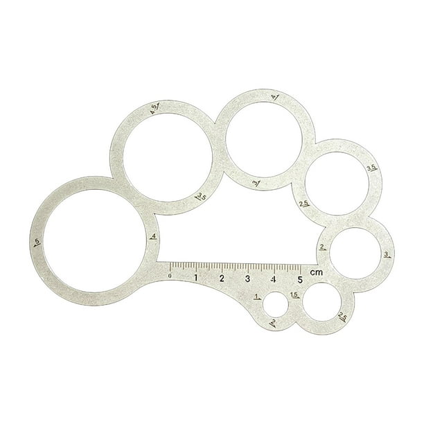 Leathercraft Drawing Ruler Cutting Template Round Corners Metal Leather ...
