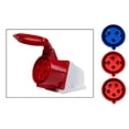 Ciwanning Rubber Industrial Male & Female Plug Socket 3P/4P/5P Wall ...