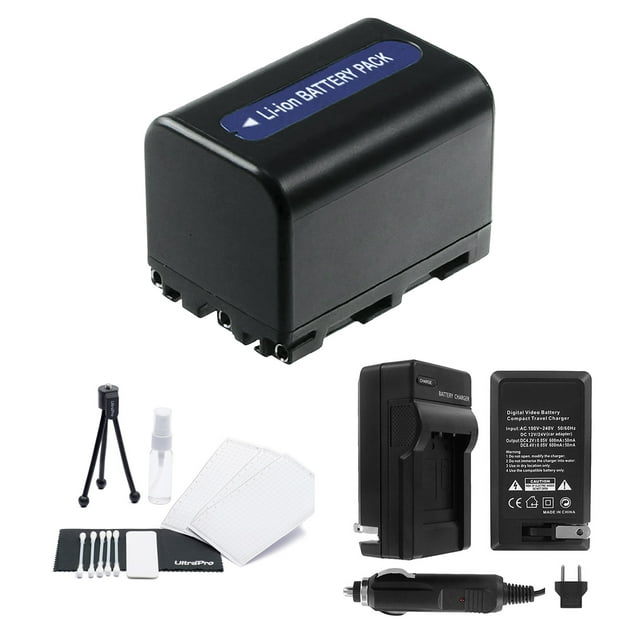 NP-QM71 High-Capacity Replacement Battery with Rapid Travel Charger for ...