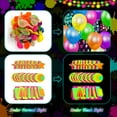 GZHJMY Neon Birthday Party Decoration Supplies Let' Party Backdrop ...