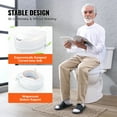 KFFKFF Raised Toilet Seat, 6-Inch Lift, Supports up to 300 lbs, Fits ...