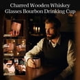 Agiufgs Charred Wooden Whiskey Cup, Enhances Bourbon and Whiskey ...