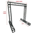 BLACK TRUSS ARCH KIT 6.56 FT Width Mobile Portable DJ Lighting System ...