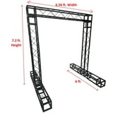 BLACK TRUSS ARCH KIT 6.56 FT Width Mobile Portable DJ Lighting System ...