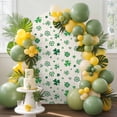 Green Shamrock Arch Backdrop Cover 7.2x4 Ft, Spandex Wedding Arch Stand ...