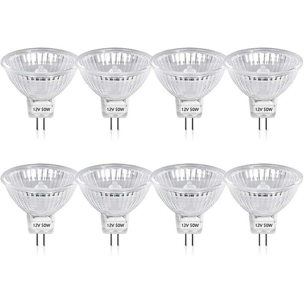 50w Gu5.3 Mr16 Dimmable Halogen Bulb, Dc 12v Low Voltage 2 Pin Base ...