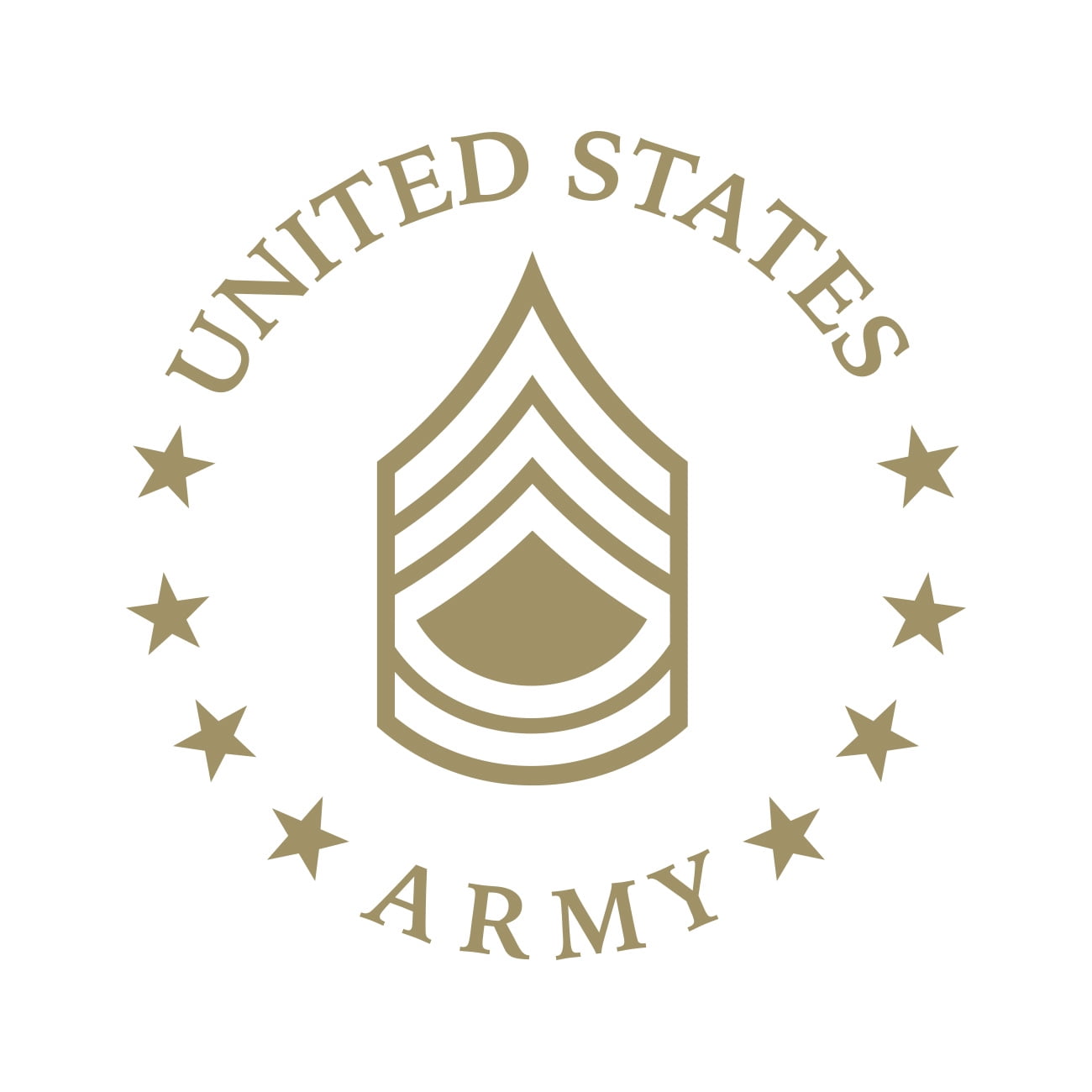 E-7 Sergeant First Class US Army Rank Sticker Decal Die Cut - Self ...