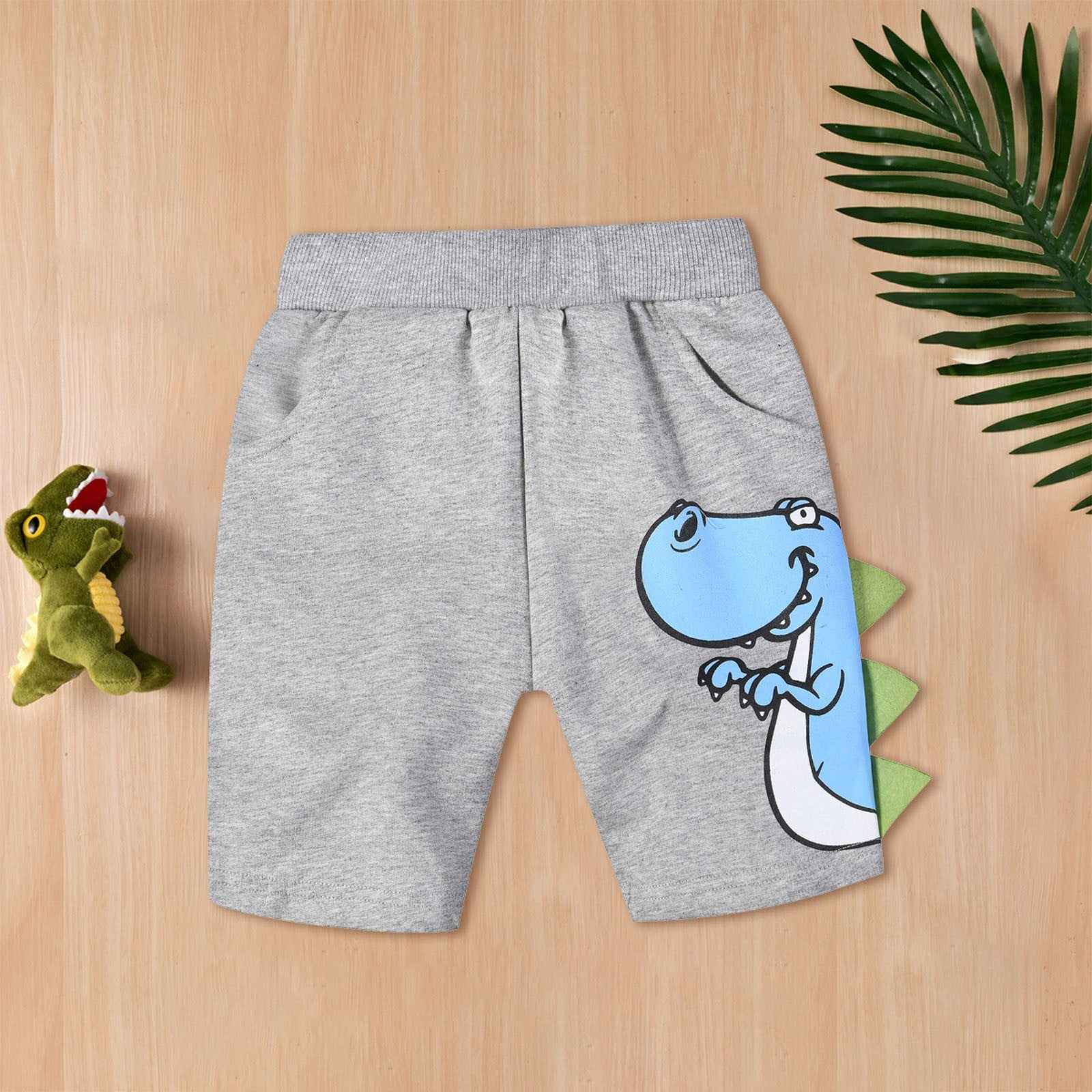 Boys Shorts - Toddler Cartoon Dinosaur Pattern Summer Beach Pants for ...