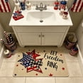 23.62x15.74 Inch Crystal Velvet Floor Mat, Printed Flag Rug with Non ...