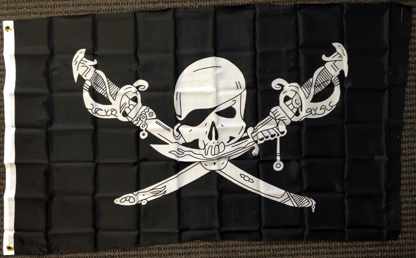 3x5 Brethren Of The Coast Polyester Flag Pirate Ship Jolly Roger 3x5 Brethren Of The Coast Polyester Flag Pirate Ship Jolly Roger