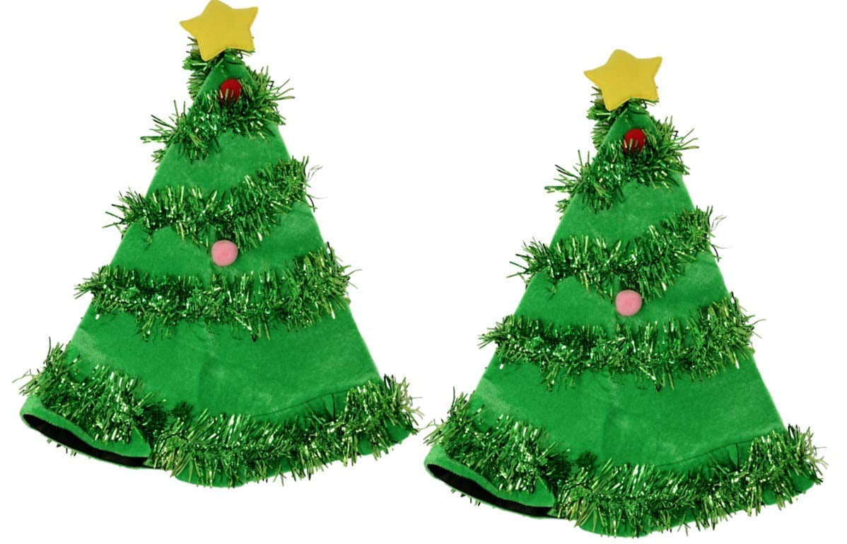 Merry Brite Christmas Tree Hats 2 Pack for Adults and Teens - Walmart.com