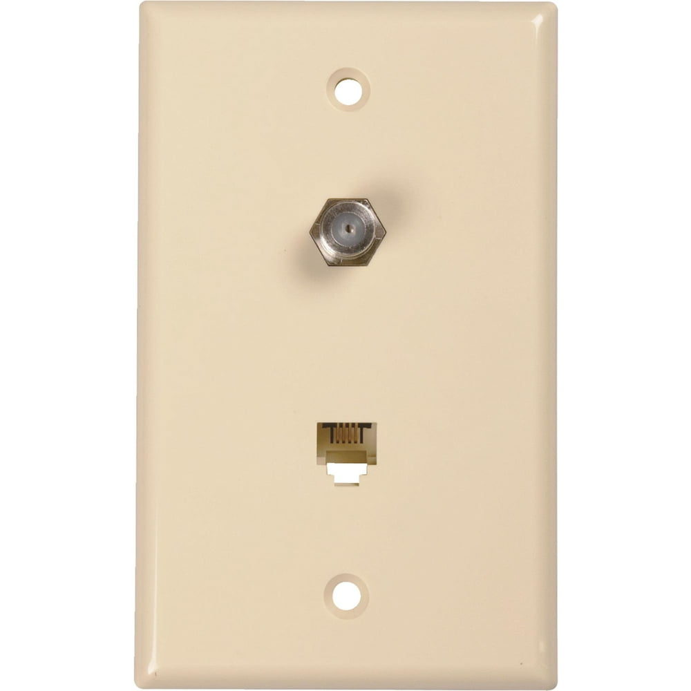 AUDIOVOX Phone/Coax Wall Plate TP062R - Walmart.com - Walmart.com