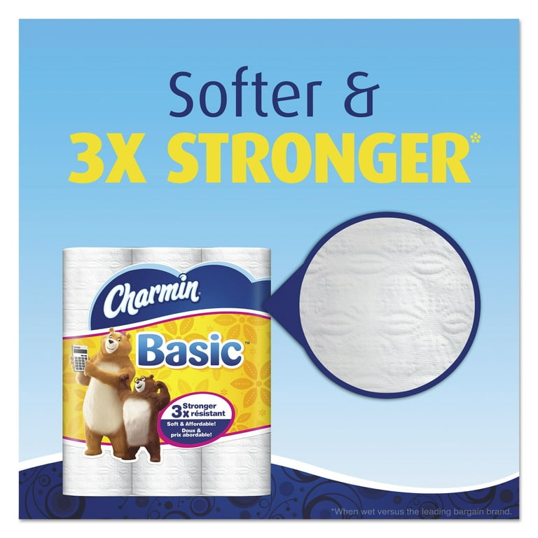 Charmin Essentials Soft Toilet Paper (6 Mega Rolls) Sun, 46% OFF