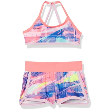 Under Armour Girls' Bikini and Shorts Swim Set, Ultra Indigo, 4T ...