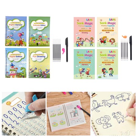 Notebook Calligraphy Alphabet Arithmetic Digital Drawing | Walmart Canada