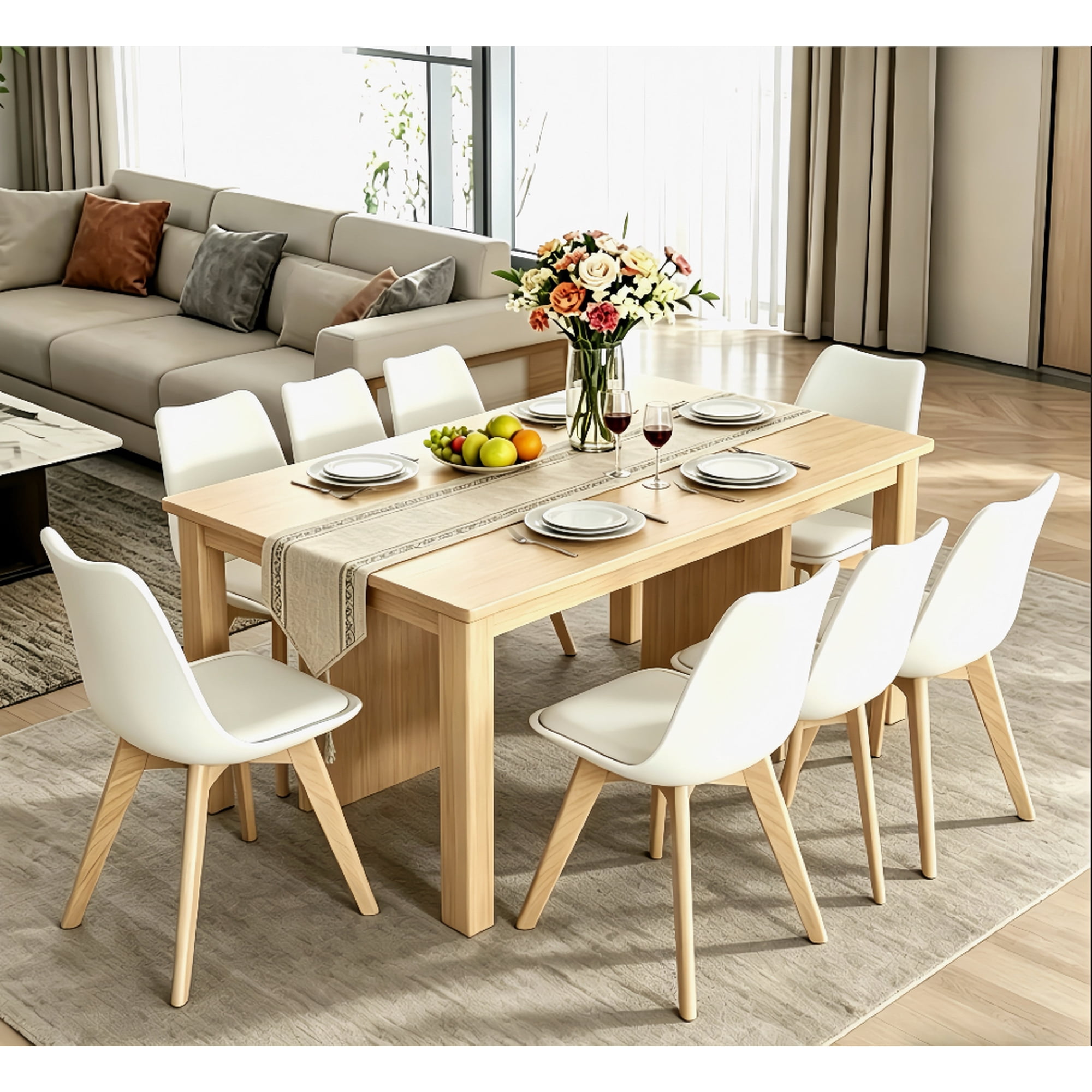 Click here for Jmgjoy Dining Chairs Set Of 8  Mid-Century Modern... prices