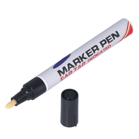 Domqga Tagging Markers,Livestock Ear Tag Pen Black Ear Tag Farm Marking ...