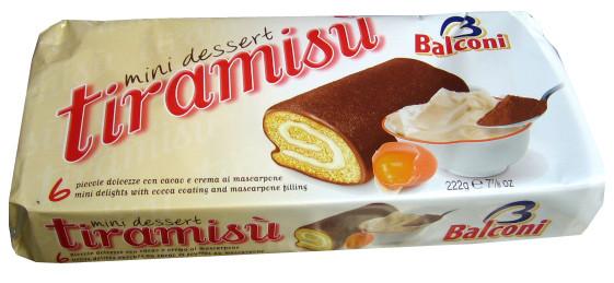 Tiramisu Mini Dessert Rolls (Balconi) 6pc (222g) - Walmart.com