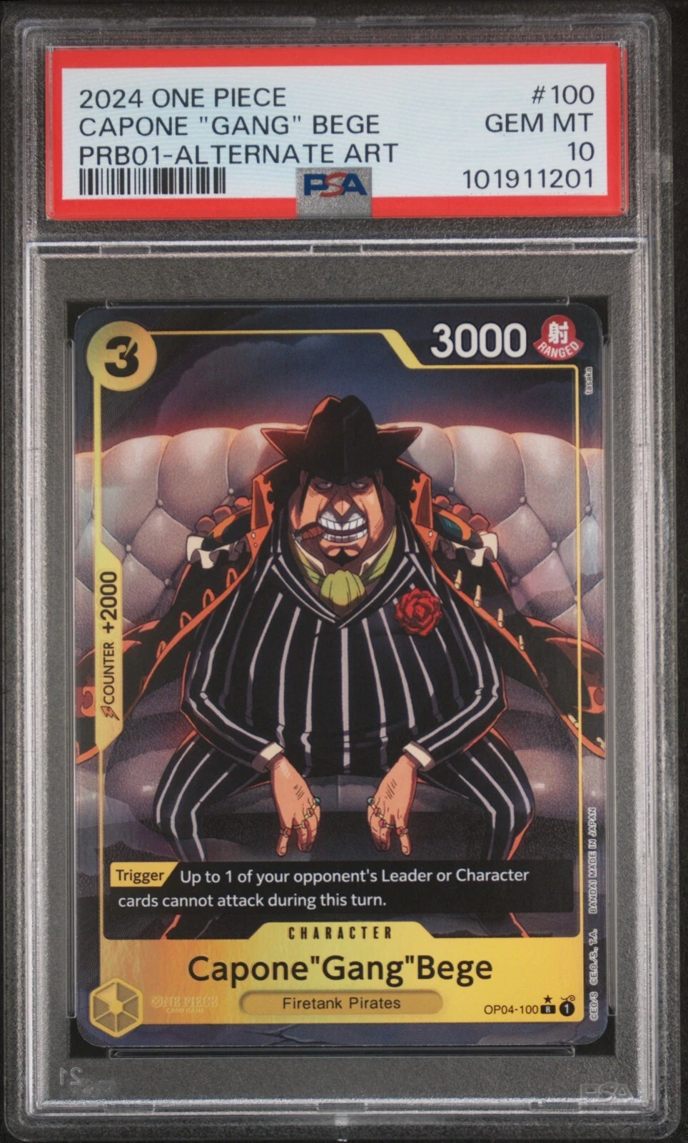 CAPONE "GANG" BEGE OP04-100 ALT Art One Piece Premium Booster PRB-01 ...