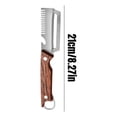 Fruit Peeler 8.3 Inch Wood Handle 2 In 1 Stainless Steel Vegetable ...
