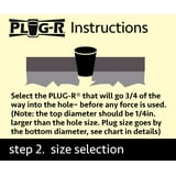 PLUG-R Asphalt Patch Plugs 1 1/4", 25 Count - Driveway Blacktop Repair ...